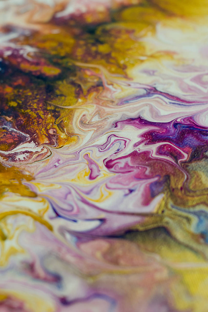 Spomienky - abstraktný obraz - acrylic pouring / maribelline.art - SAShE.sk