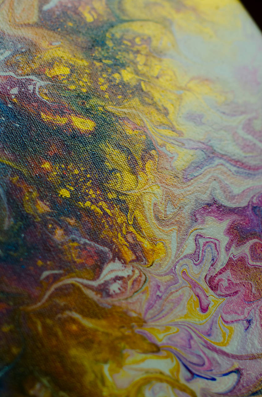 Spomienky - abstraktný obraz - acrylic pouring / maribelline.art - SAShE.sk