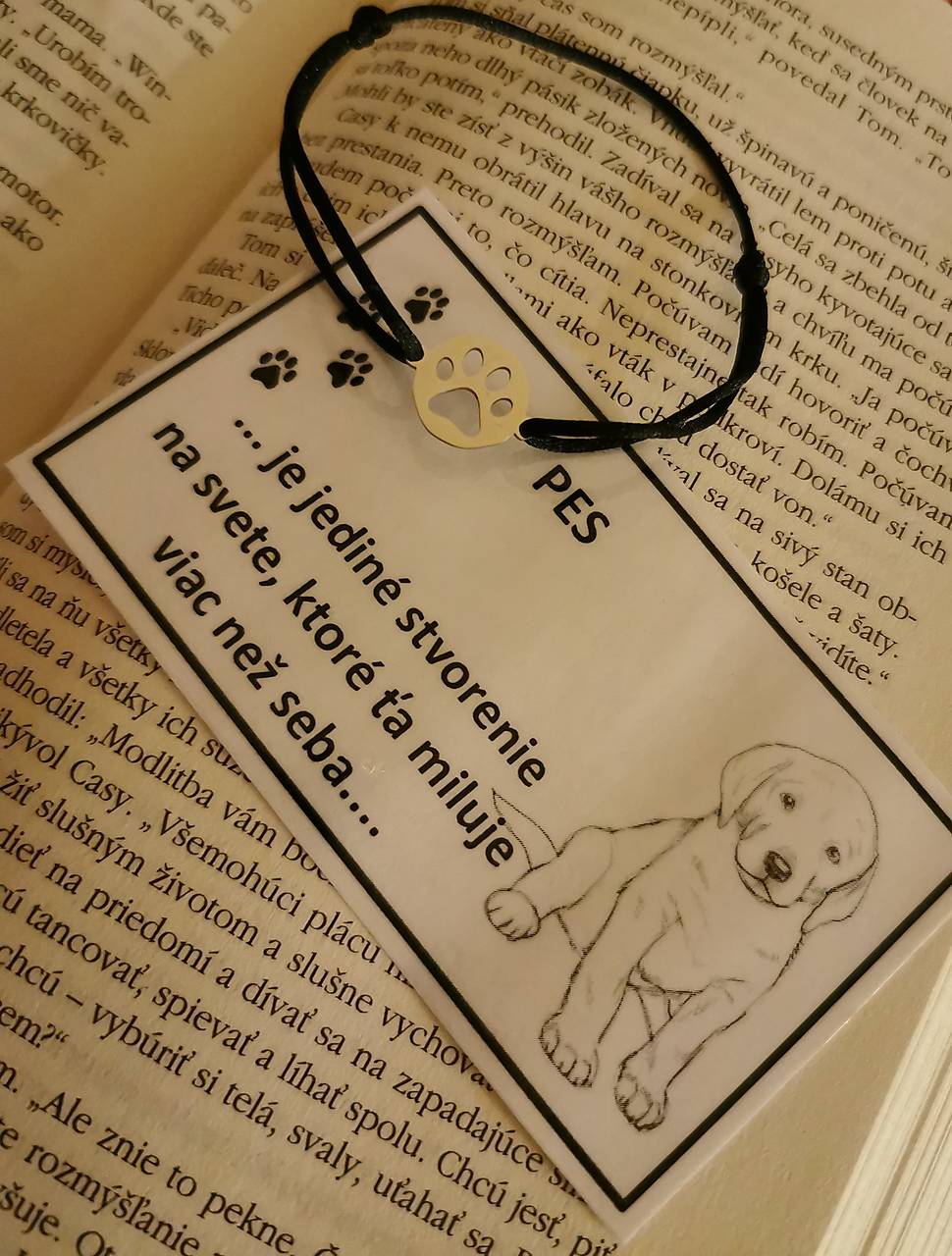 Náramok pes / psík / labka / domáci miláčik (Labka) / NiCoCo - SAShE.sk