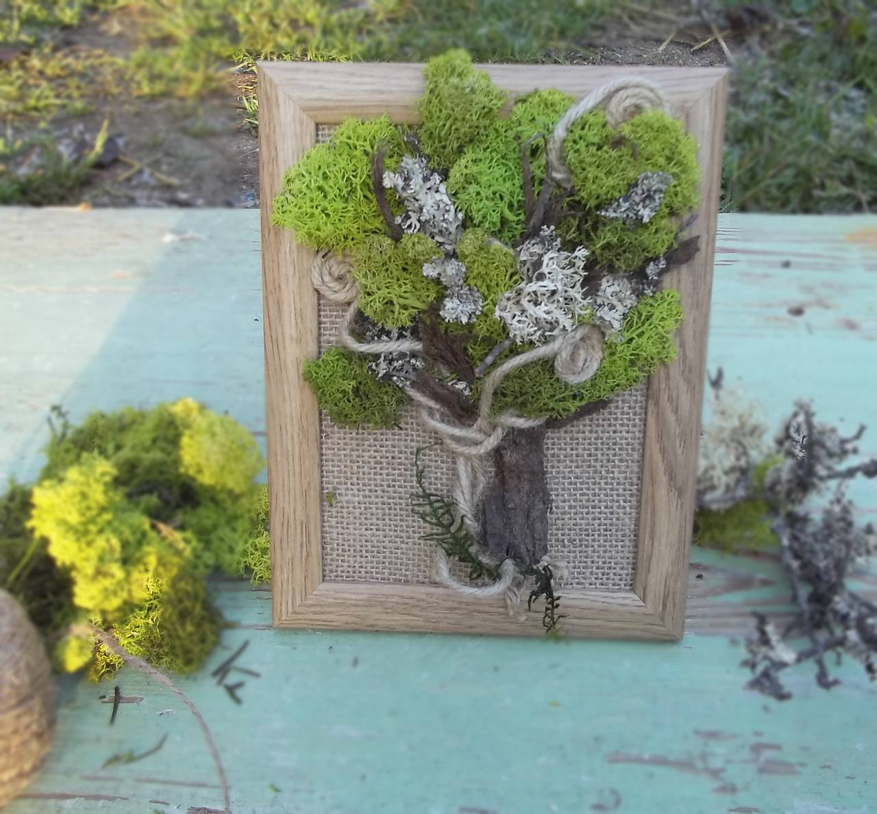 Machový obraz - strom / Sikovnezienky - SAShE.sk