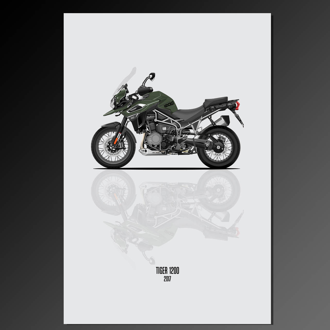 Poster / plagát motorka Triumph Tiger 1200 / AMPostery - SAShE.sk