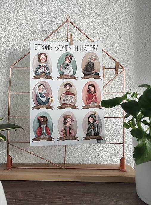Strong Women In History II - print / DominikaFarkasDraws - SAShE.sk