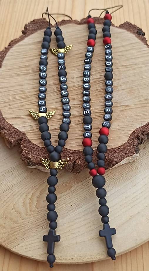 Prívesok alebo amulet do auta cena 1 ks na želanie s textom menom alebo ...