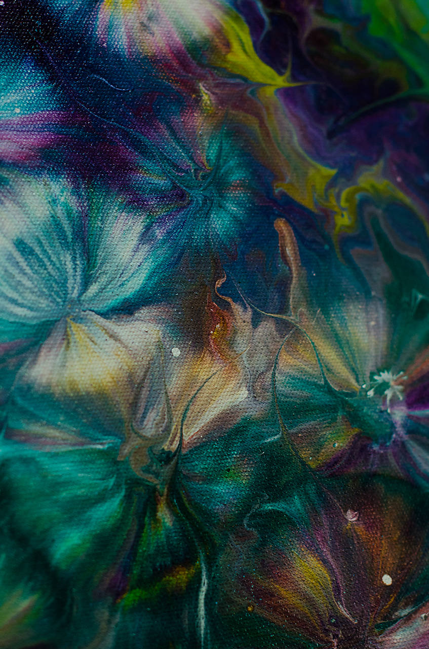 Slávnosť - abstraktný obraz - acrylic pouring / maribelline.art - SAShE.sk