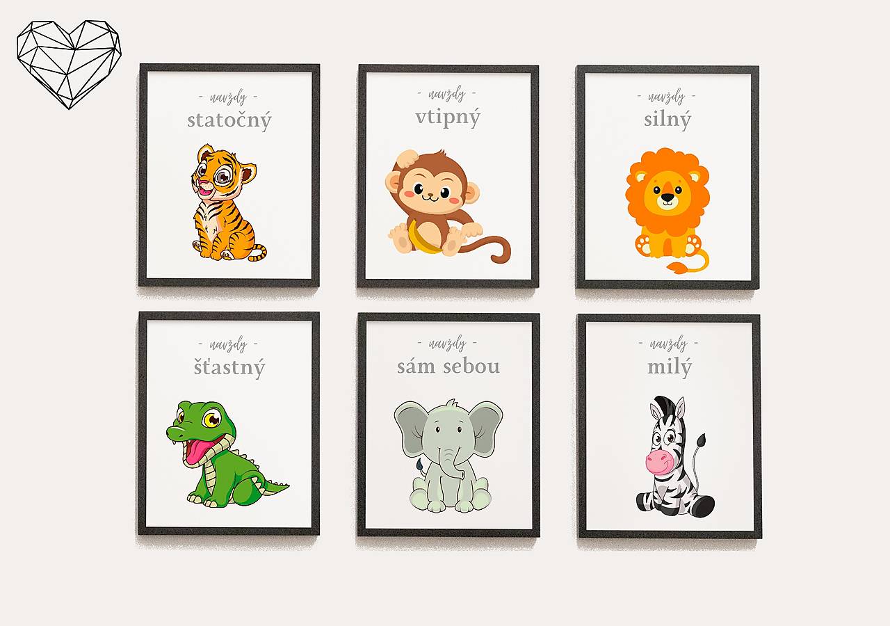 SET obrazov do detskej izby – Art Print / darceky_na_mieru - SAShE.sk