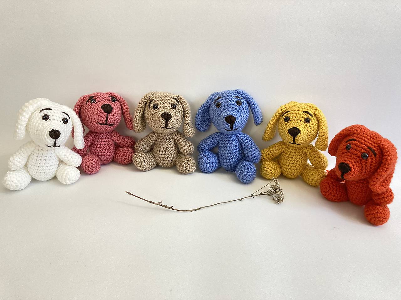 Háčkovaní psíčkovia,psíkovia (rúžový) / magda-mi - SAShE.sk