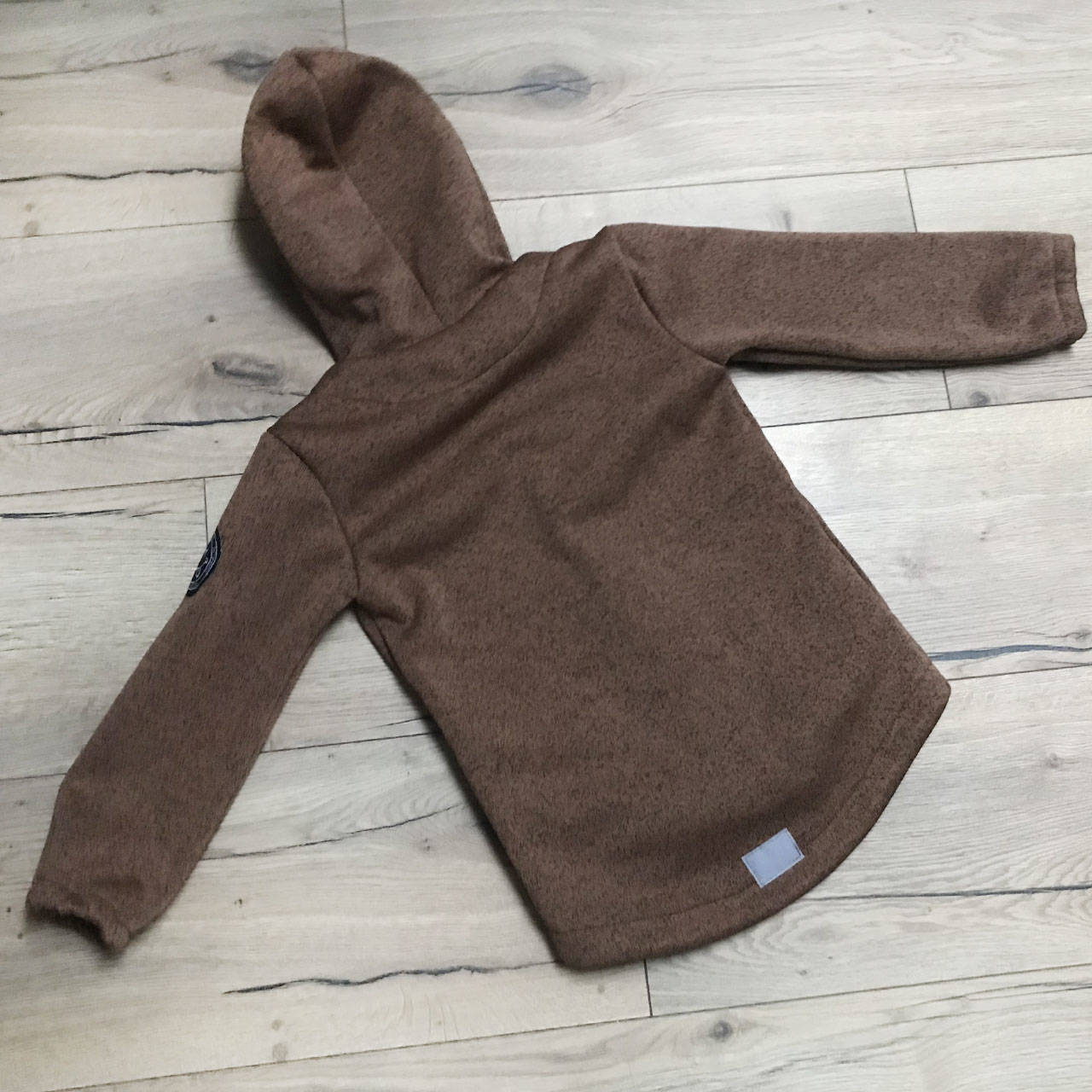 Detská softshell bunda smiley - basic brown melír / MoonriseFashion ...