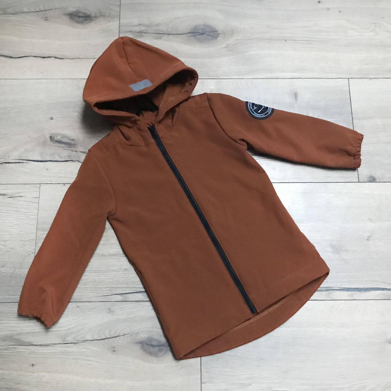 Detská softshell bunda smiley - basic caramel / MoonriseFashion - SAShE.sk