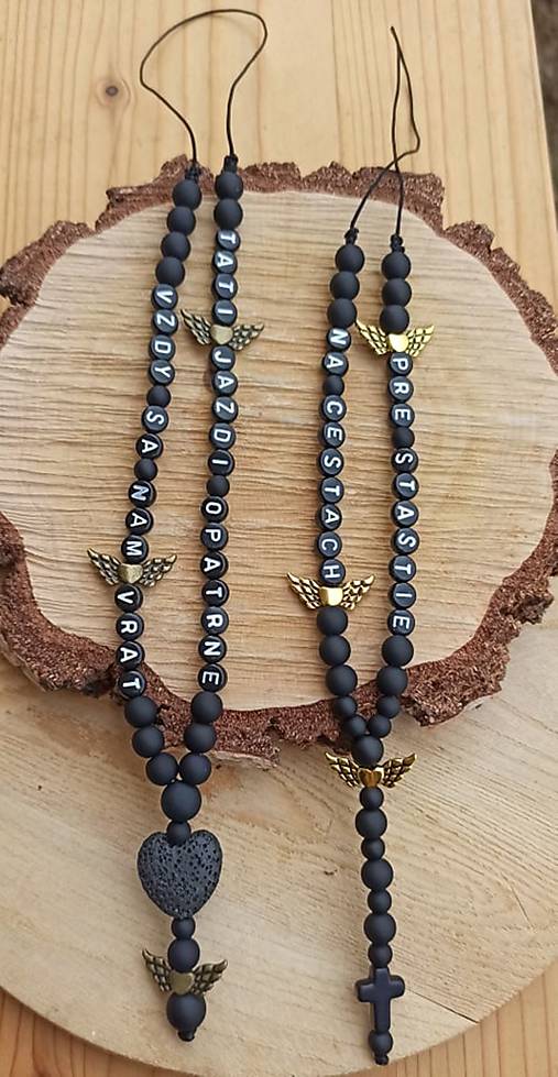 Prívesok alebo amulet do auta cena 1 ks na želanie s textom menom alebo ...