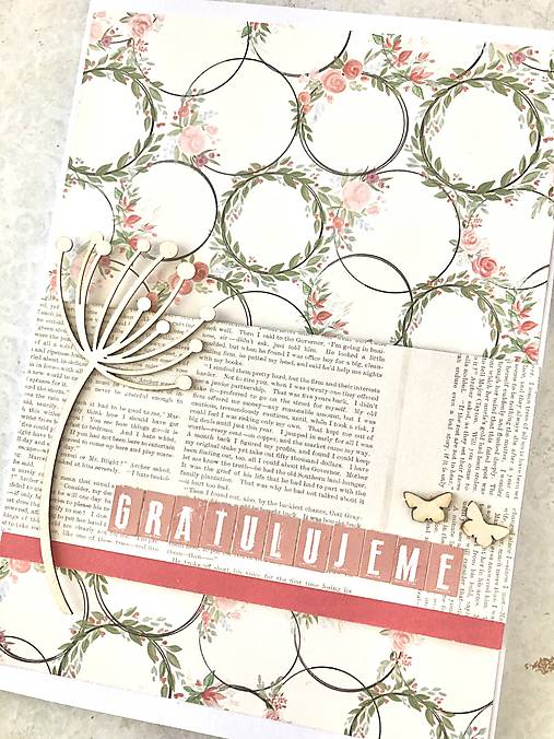 Pohľadnica Gratulujeme / PaperLove - SAShE.sk