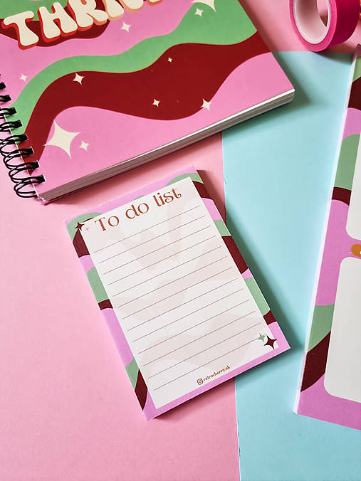 Groovy TO DO list (TO DO list) / retrocherry - SAShE.sk