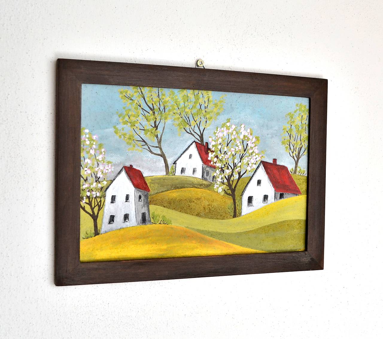 Maľovaný obrázok - Veselá jar / HerAn - SAShE.sk - Handmade Obrazy