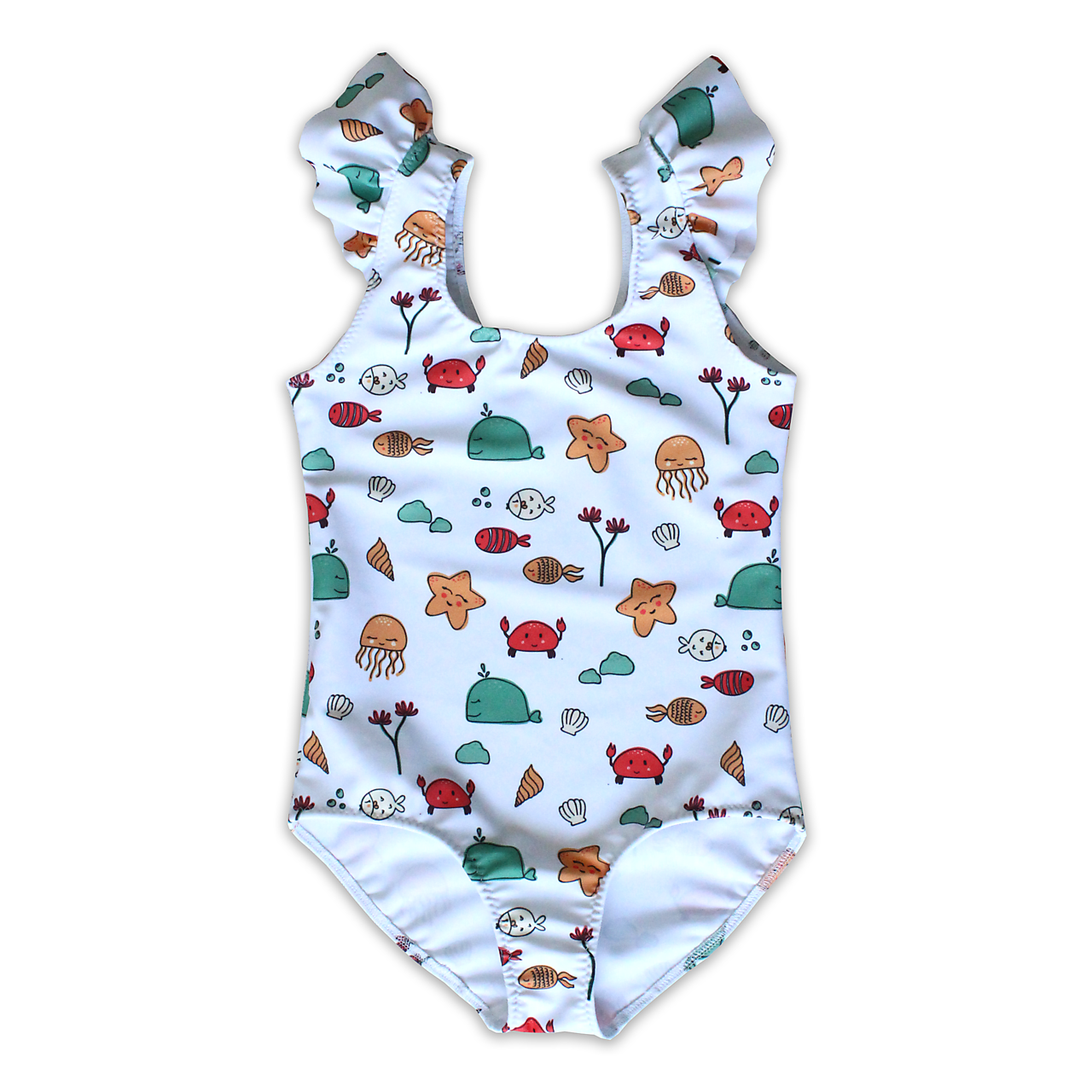 Celé plavky s volánikmi - Pod hladinou ZĽAVA / mamiatami - SAShE.sk