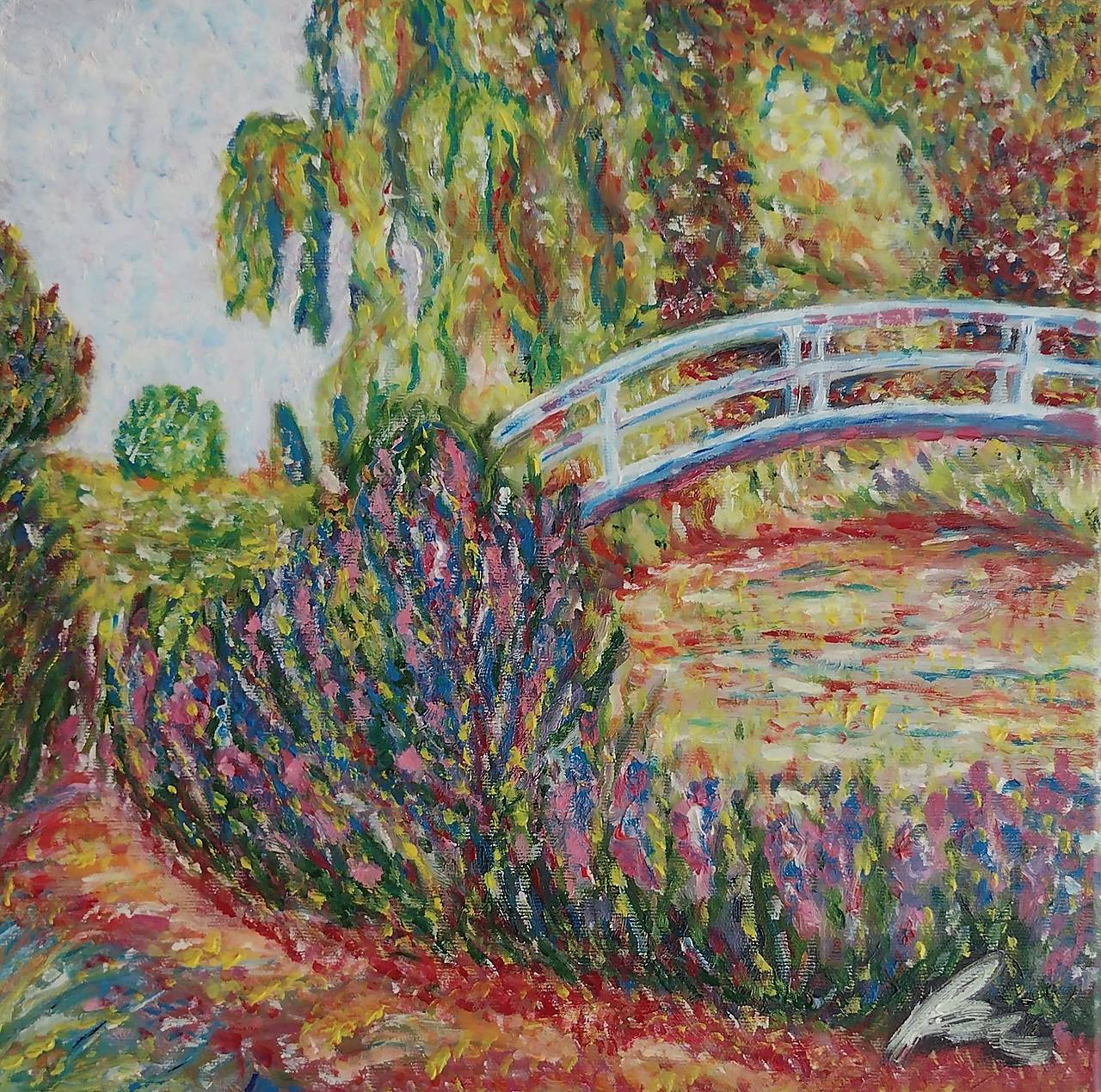 Monet - Most - olejomaľba na plátne na samonosnom ráme / SuArt - SAShE.sk