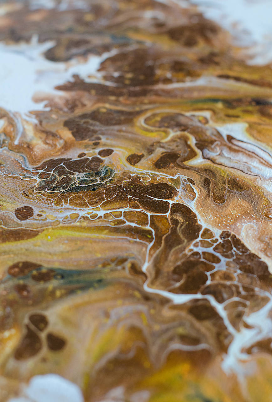 Púšť - abstraktný obraz - acrylic pouring / maribelline.art - SAShE.sk ...