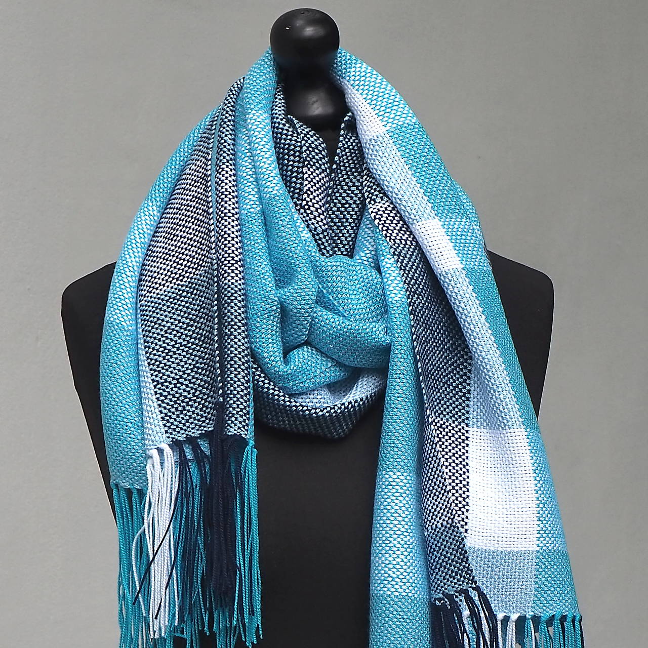 RUČNĚ TKANÝ ŠÁL - PLÉD - MONIKA / AKIMEK - SAShE.sk