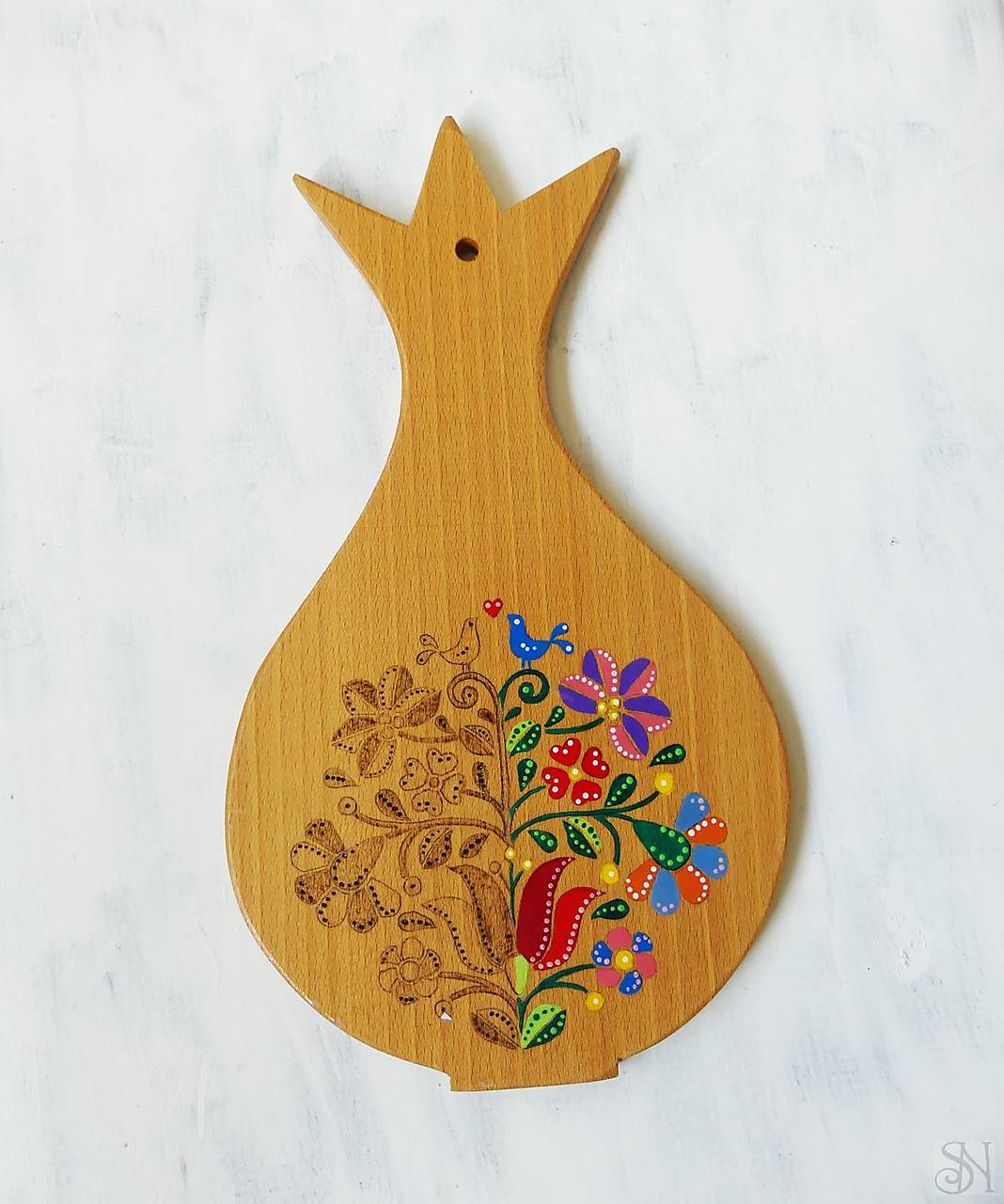 Folklórny dekoračný lopárik na zavesenie v tvare cibule / SperkySaN ...