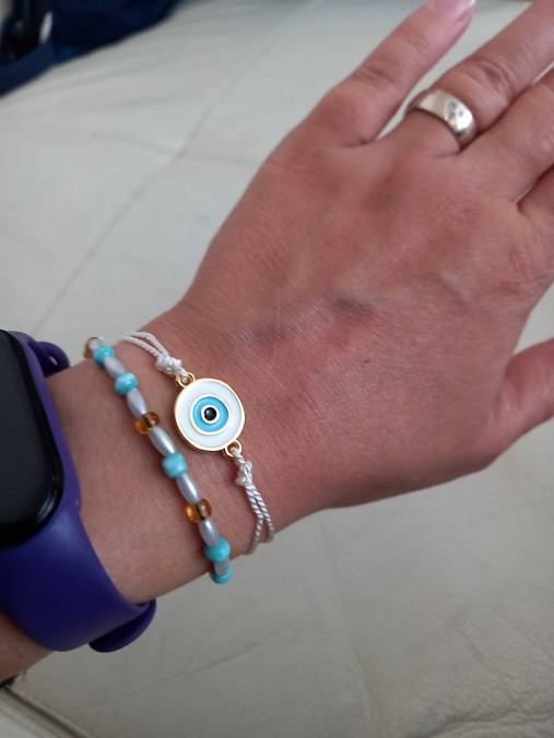 Hodvábny náramok Oko Fatimy / Henulik - SAShE.sk
