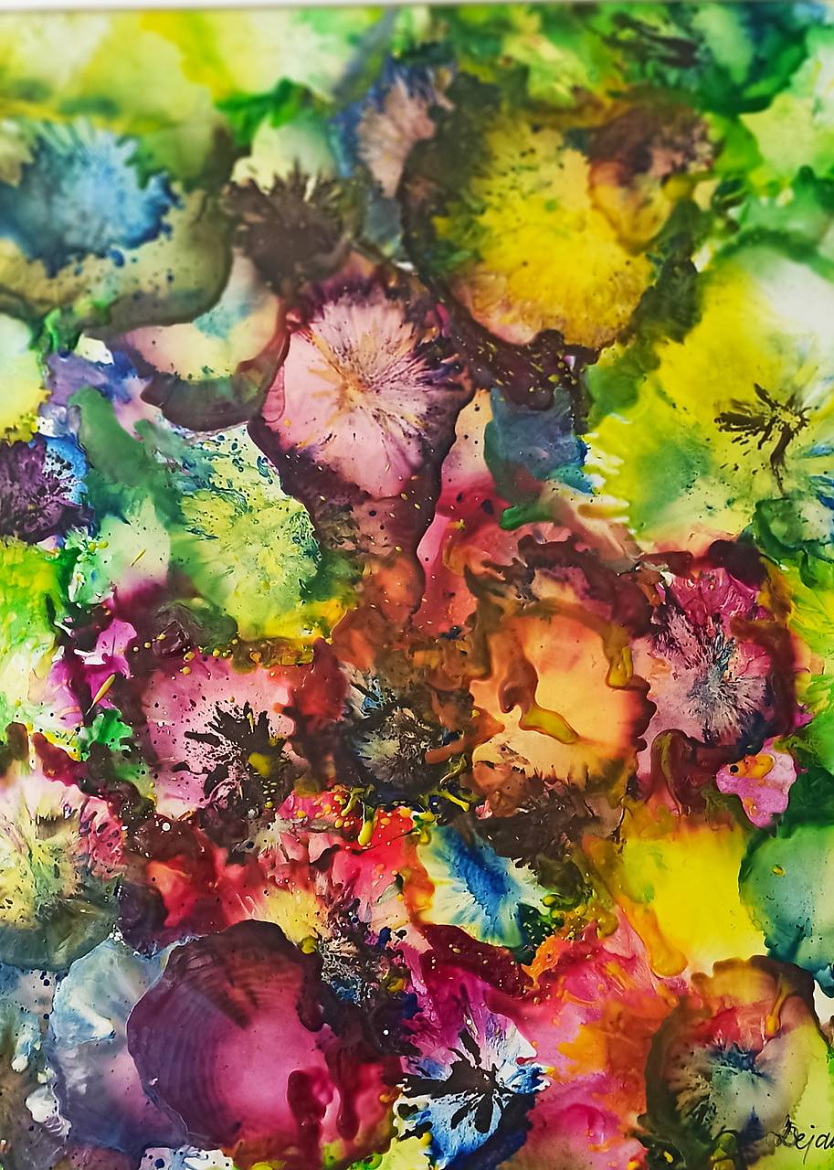 Enkaustika - Blown flowers / dejana37 - SAShE.sk