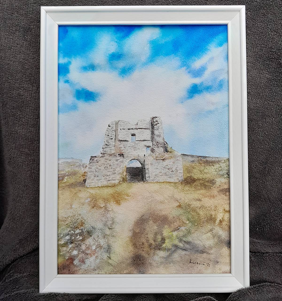 Obraz Brána pustého hradu akvarel A4 / Jul.paints - SAShE.sk