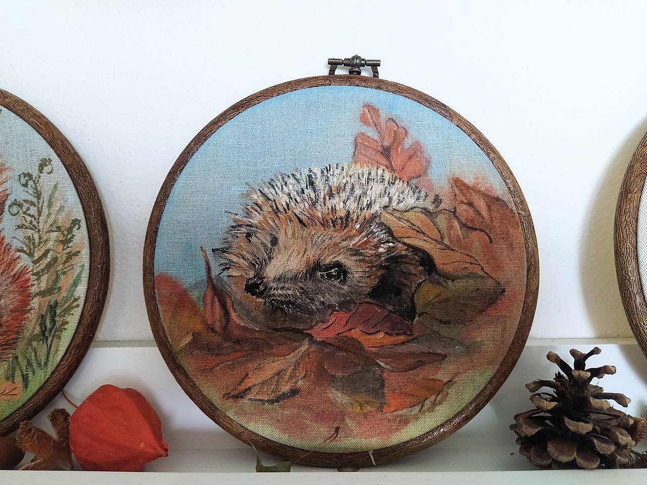 Maľovaný obrázok ježko / Tri_cucoriedky - SAShE.sk