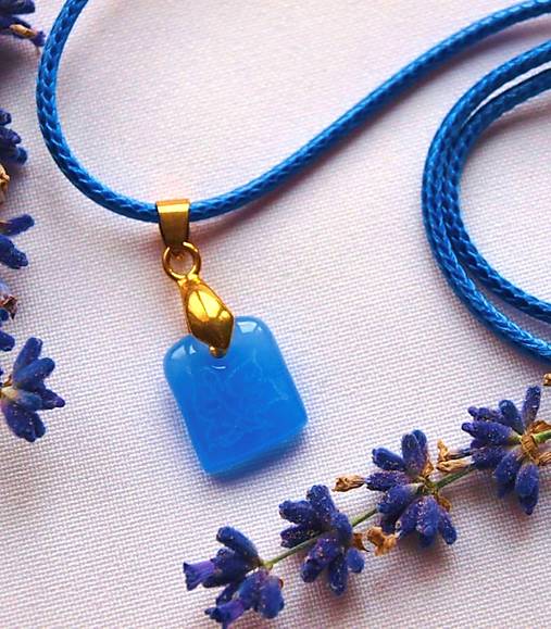 Prívesok Azúrový list / peglassart - SAShE.sk