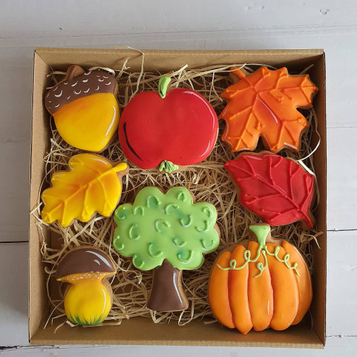 Jesenný perníkový set (Set v krabičke jesenny strom) / Pernikaren ...