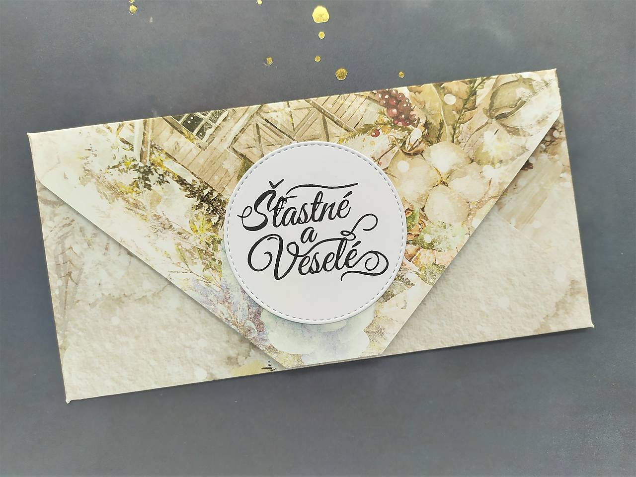 Vianočné obálky na peniaze (D) / Delorean - SAShE.sk