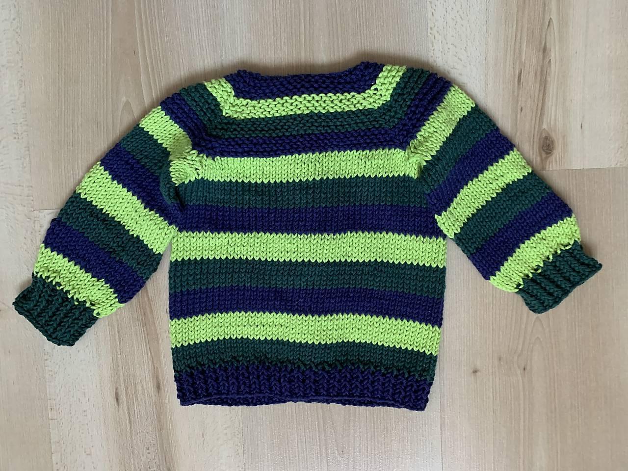 Bavlneny rucne pleteny detsky svetrik / Vecicky.od.Evicky - SAShE.sk