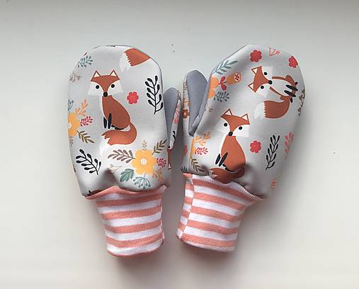 Softshellové rukavice-liška / Romaana - SAShE.sk