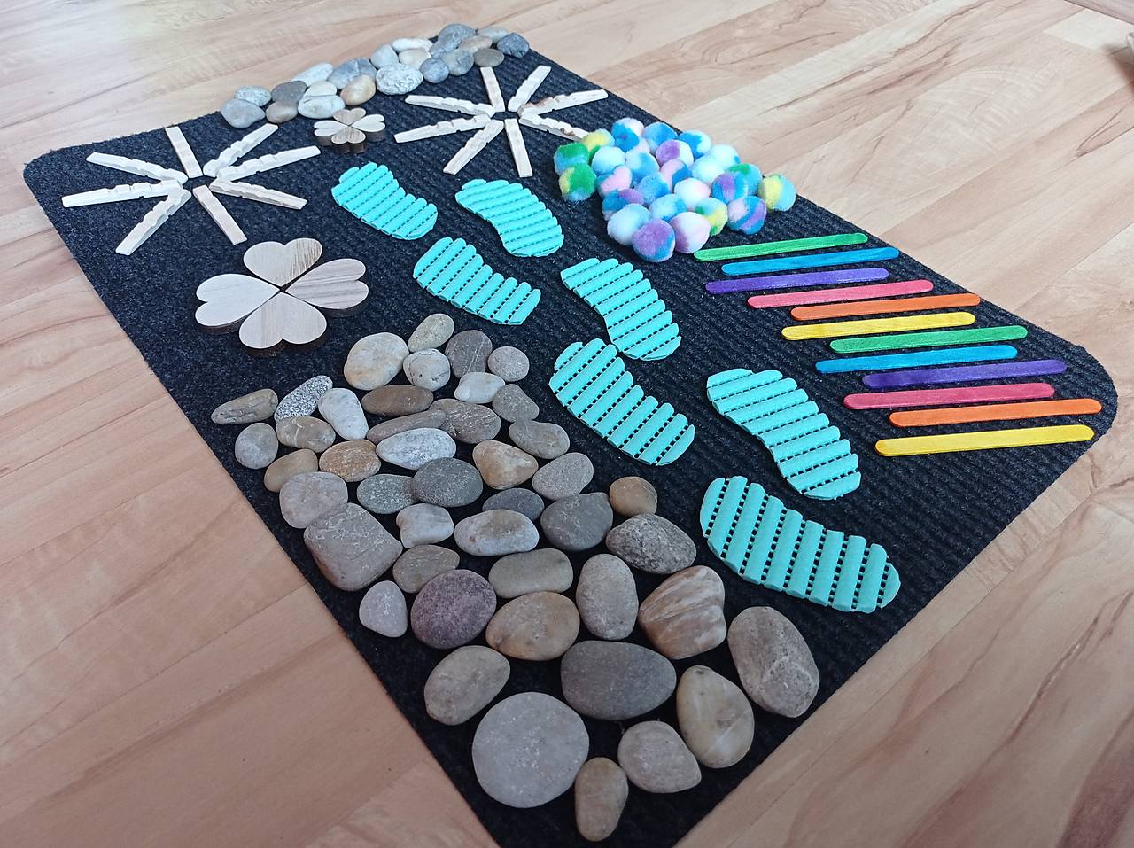 Senzomotoricky koberec pre deti / Ny-dekor - SAShE.sk - Handmade Hračky