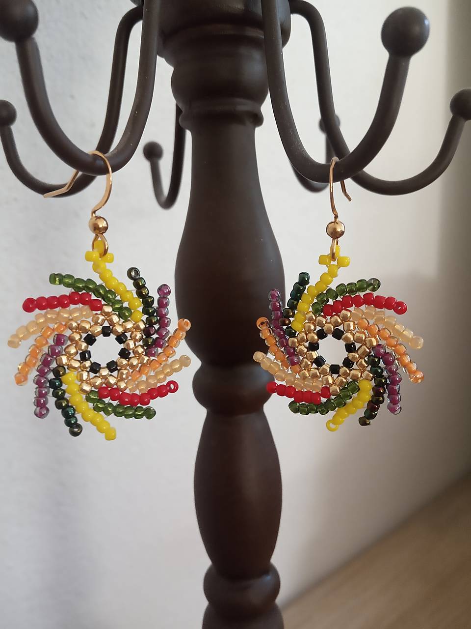 Veterníky vo farbách jesene / katari - SAShE.sk - Handmade Náušnice