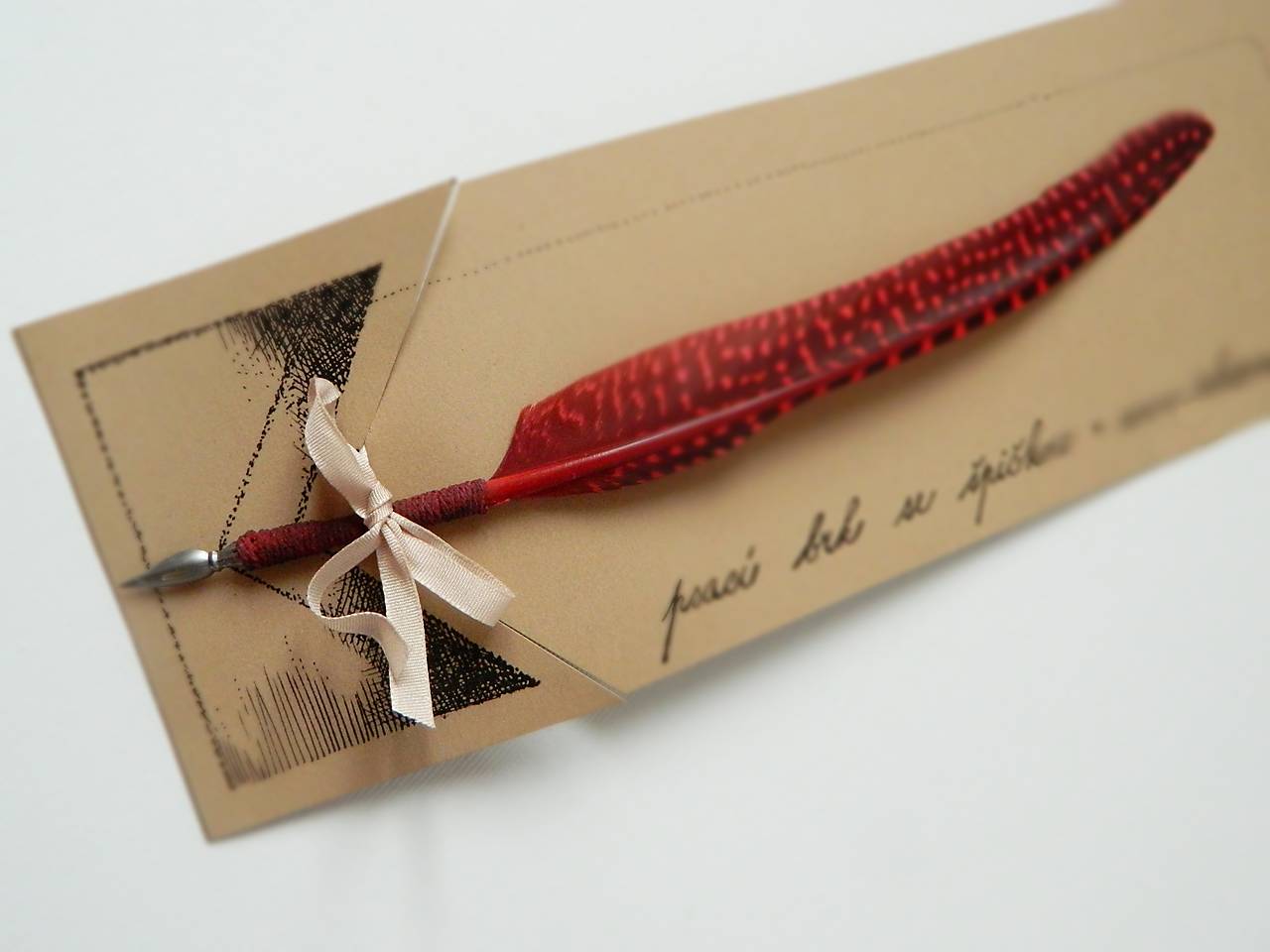 Pierko na písanie - brko na písanie / jakopirko - SAShE.sk