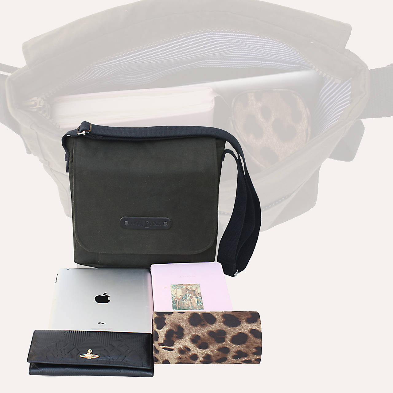 Modrá unisex taška CUBE / art-yvah - SAShE.sk - Handmade Kabelky