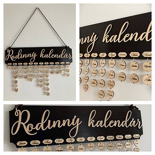 Rodinny kalendar - s gravirovanim v cene / MD.decor - SAShE.sk