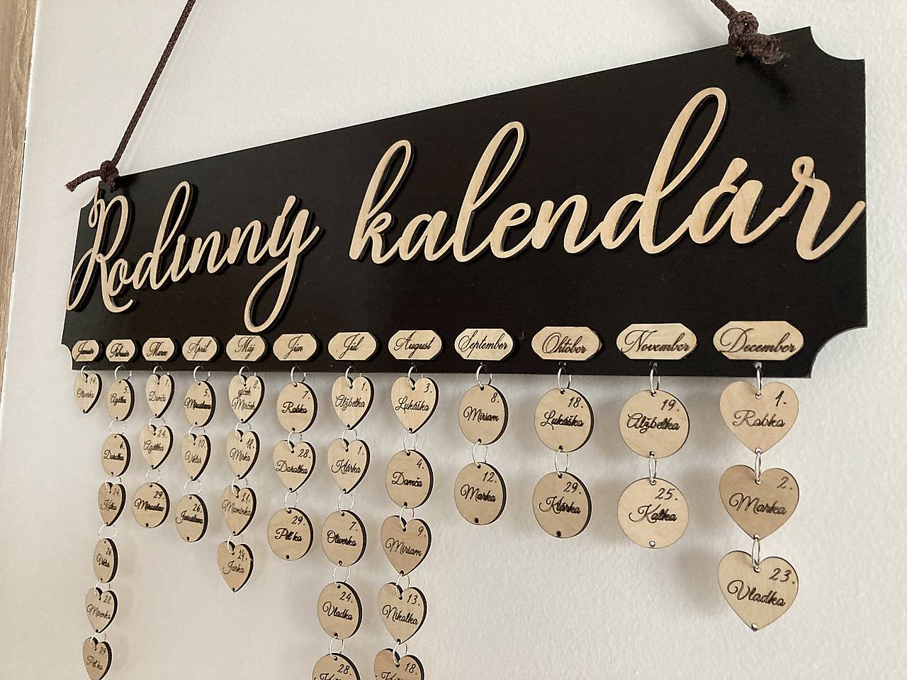 Rodinny kalendar - s gravirovanim v cene / MD.decor - SAShE.sk