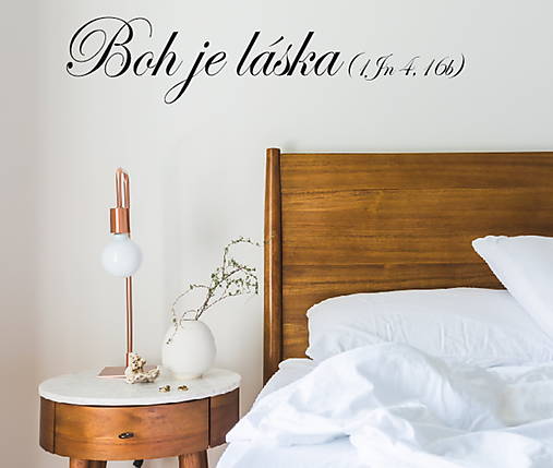 Kresťanská nálepka na želanie - Boh je láska / eNALEPKY - SAShE.sk