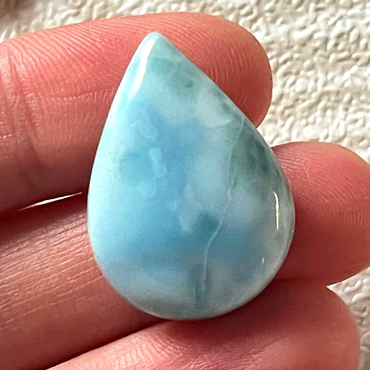 Larimar kabošon mix tvarov / LA-3115 (č.4 slza) / GemstonesWorld - SAShE.sk