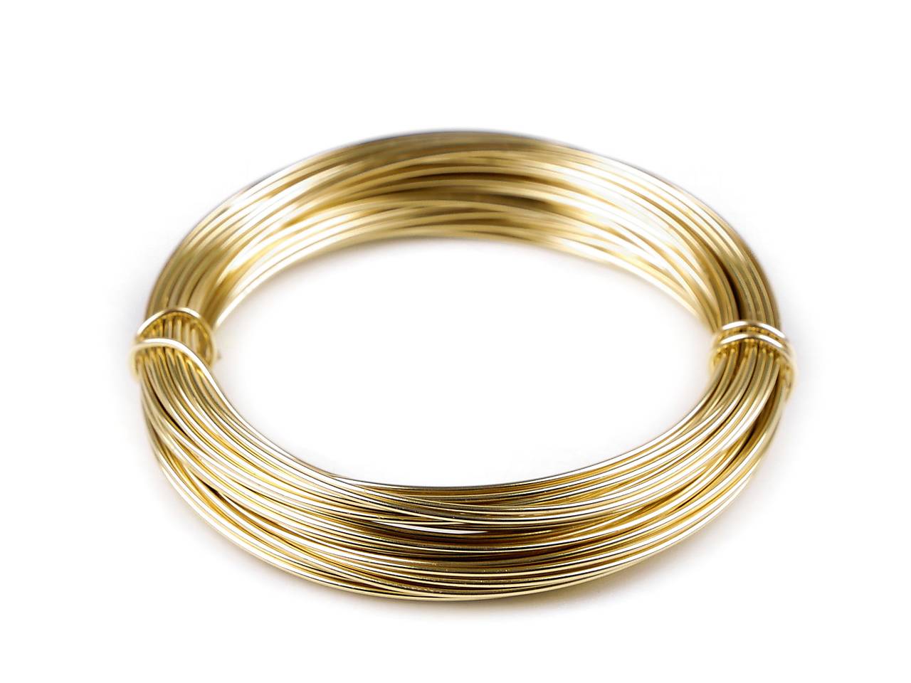 Hliníkový drôt Ø1 mm (zlatá svetlá) / klbkovo - SAShE.sk