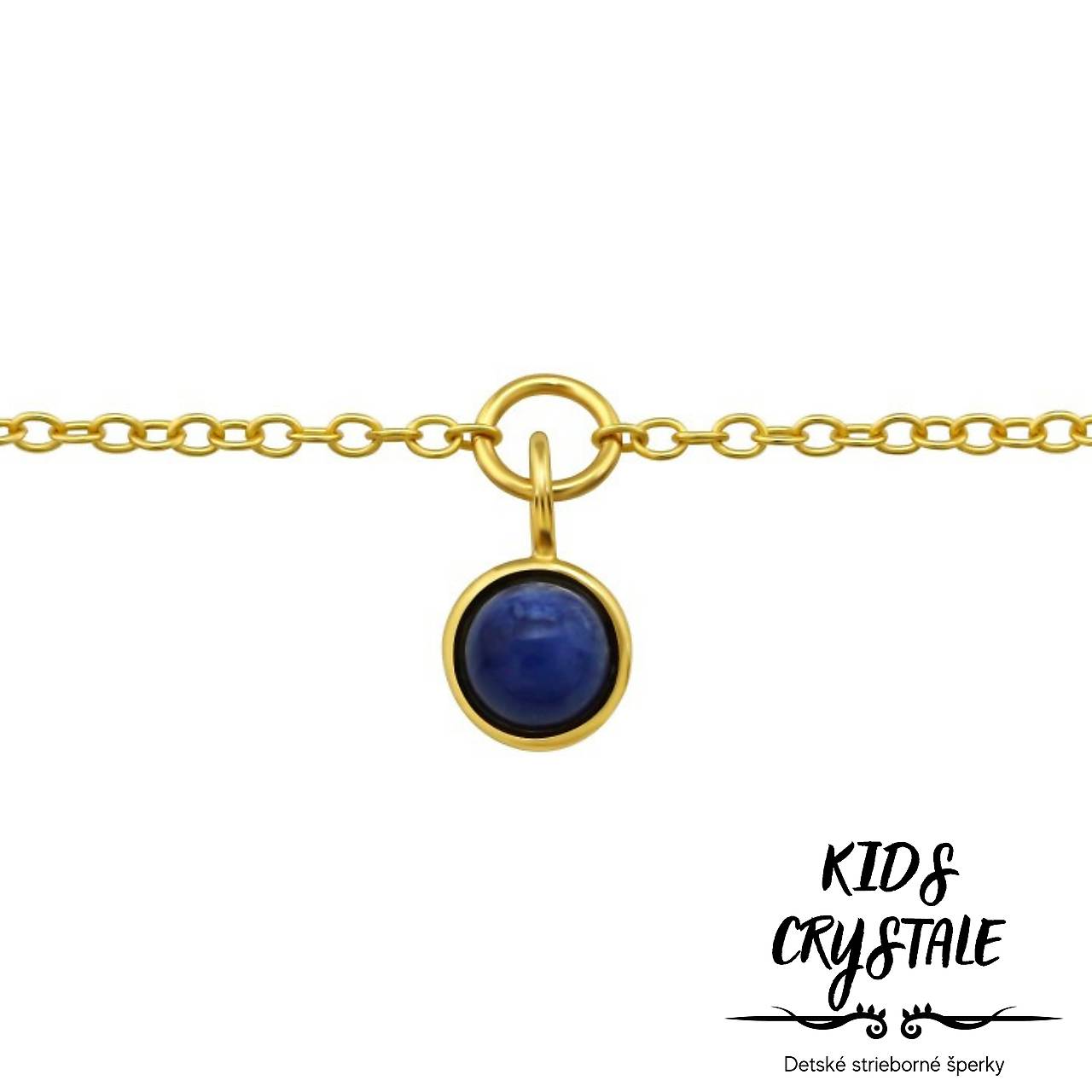 Dámsky pozlátený náramok s kameňom / KidsCrystale - SAShE.sk - Handmade ...