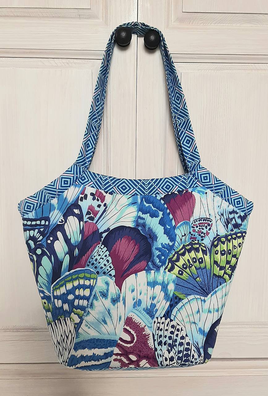 Oboustranná taška-motýlí křídla-květy / sikna - SAShE.sk