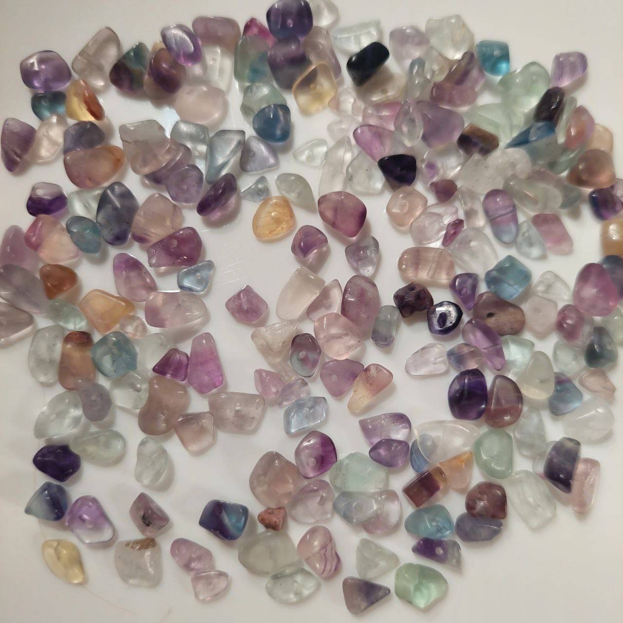 Prstene s prírodnými kameňmi (Prsteň 17 - fluorit + medený drôt) / elizaveta_snegireva - SAShE.sk