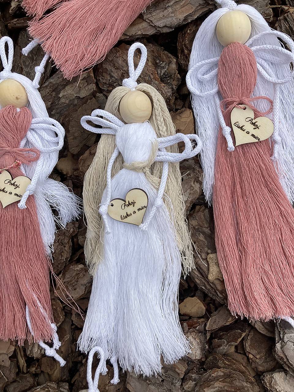 Macramé Anjelik - s gravirovanym venovanim / MD.decor - SAShE.sk