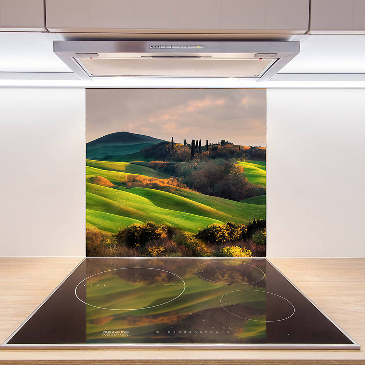 Sklenená zástena za sporák Krajina 30 / sklo-design - SAShE.sk