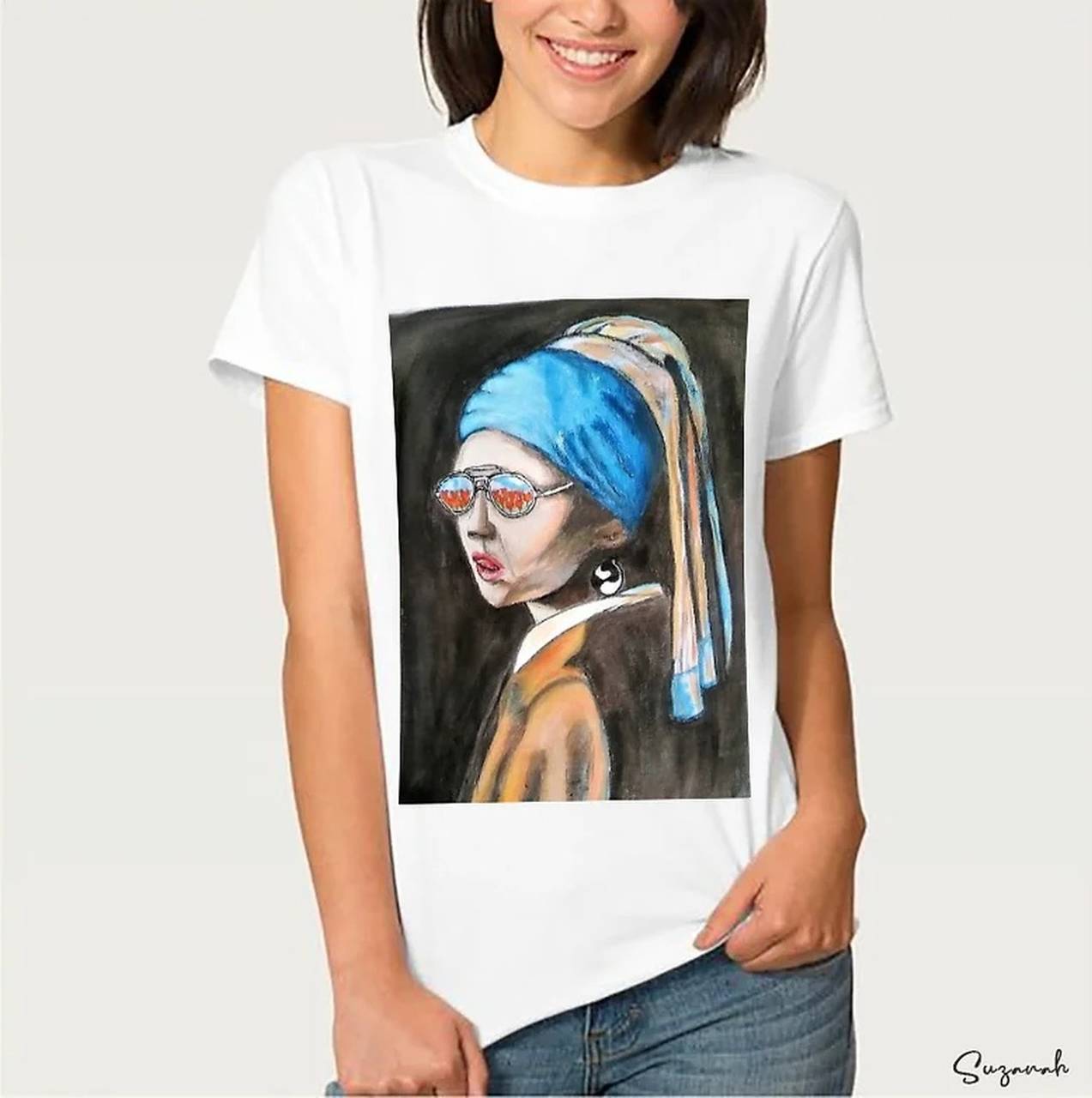 Tričko Cool girl with a pearl / suzanahcreative - SAShE.sk - Handmade ...