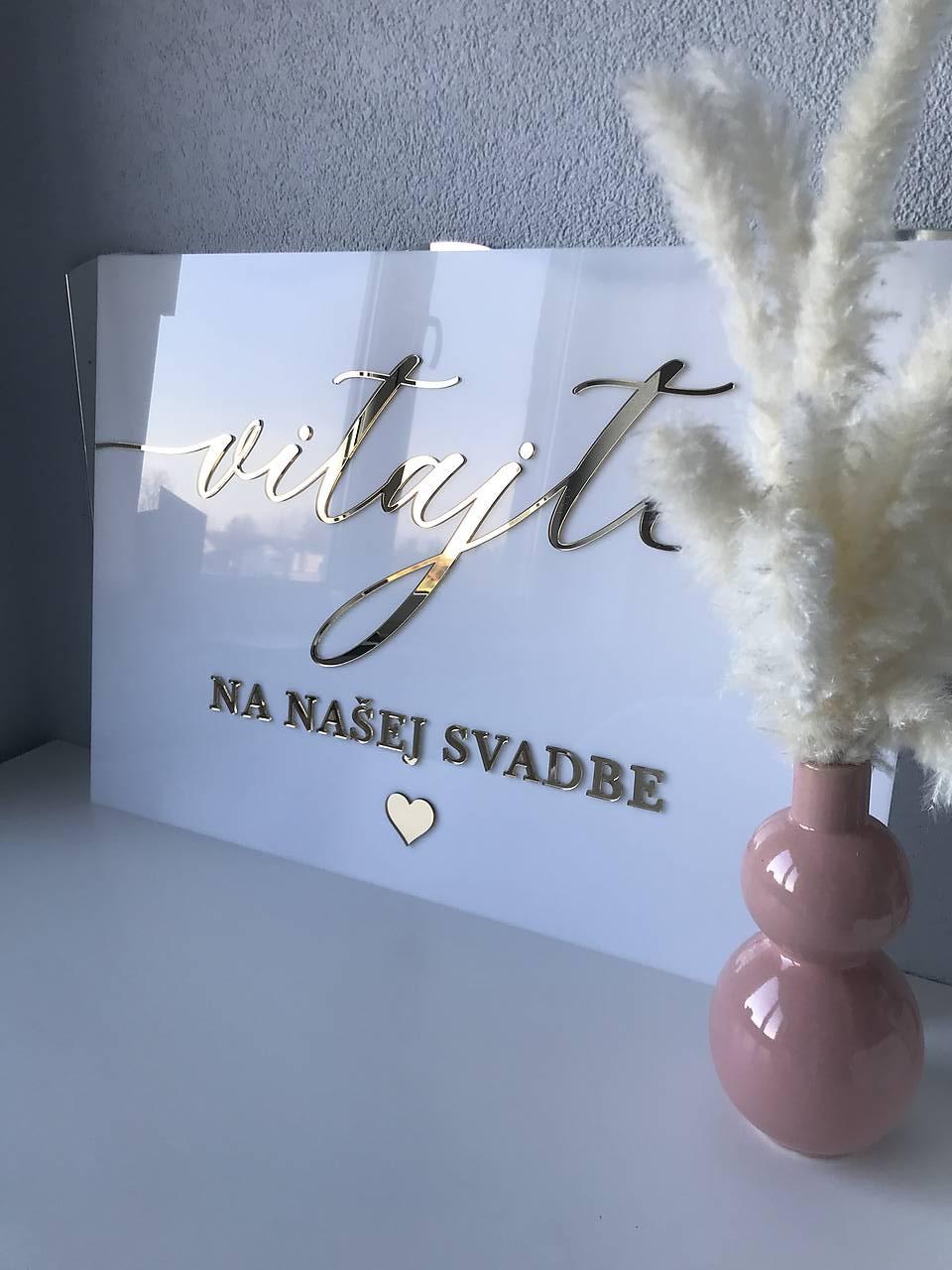 Vitajte na našej svadbe - svadobná tabuľa / TamiSticker - SAShE.sk