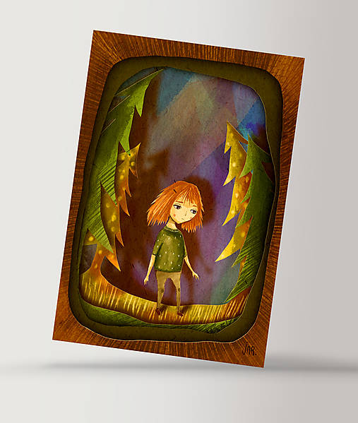 V lese- print / Jar.handmade - SAShE.sk