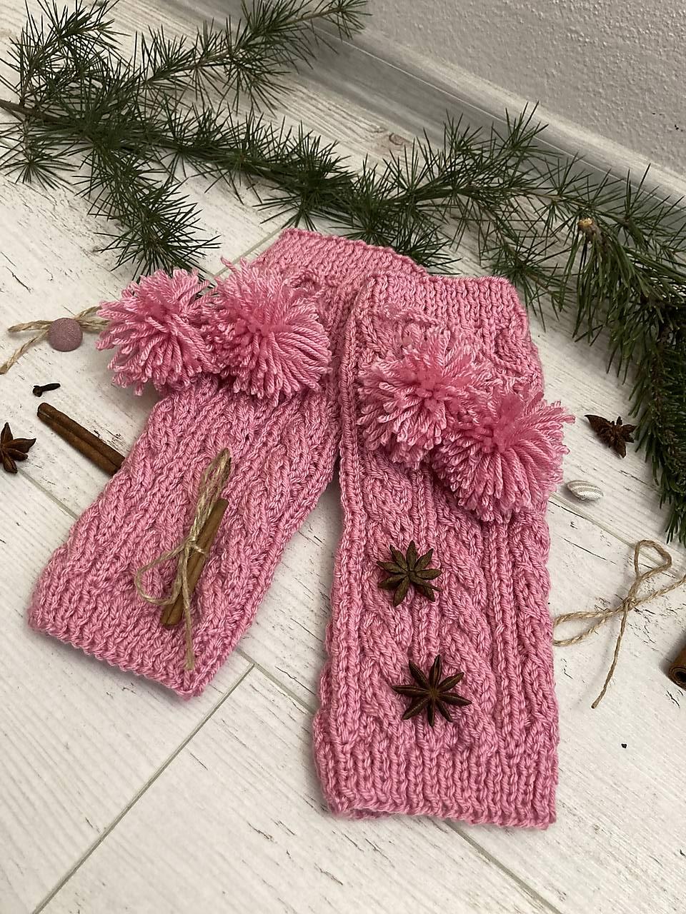 štucne,štucničky pre dievčičky.../ pink -veľk.3/ / magda-mi - SAShE.sk