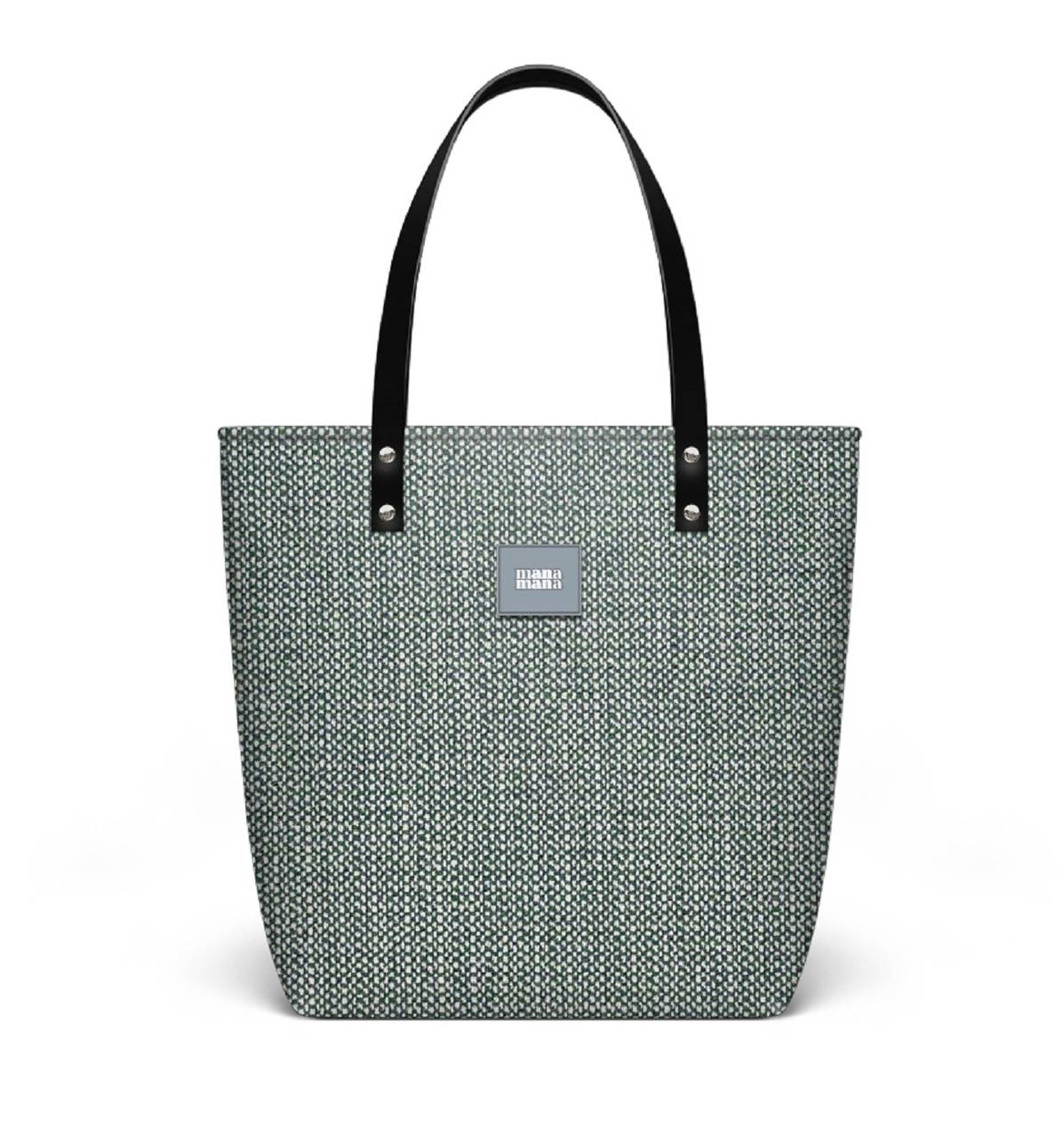 Velká kabelka MANA MANA Zelenomodrá/Černá kůže / manamana_slovak - SAShE.sk