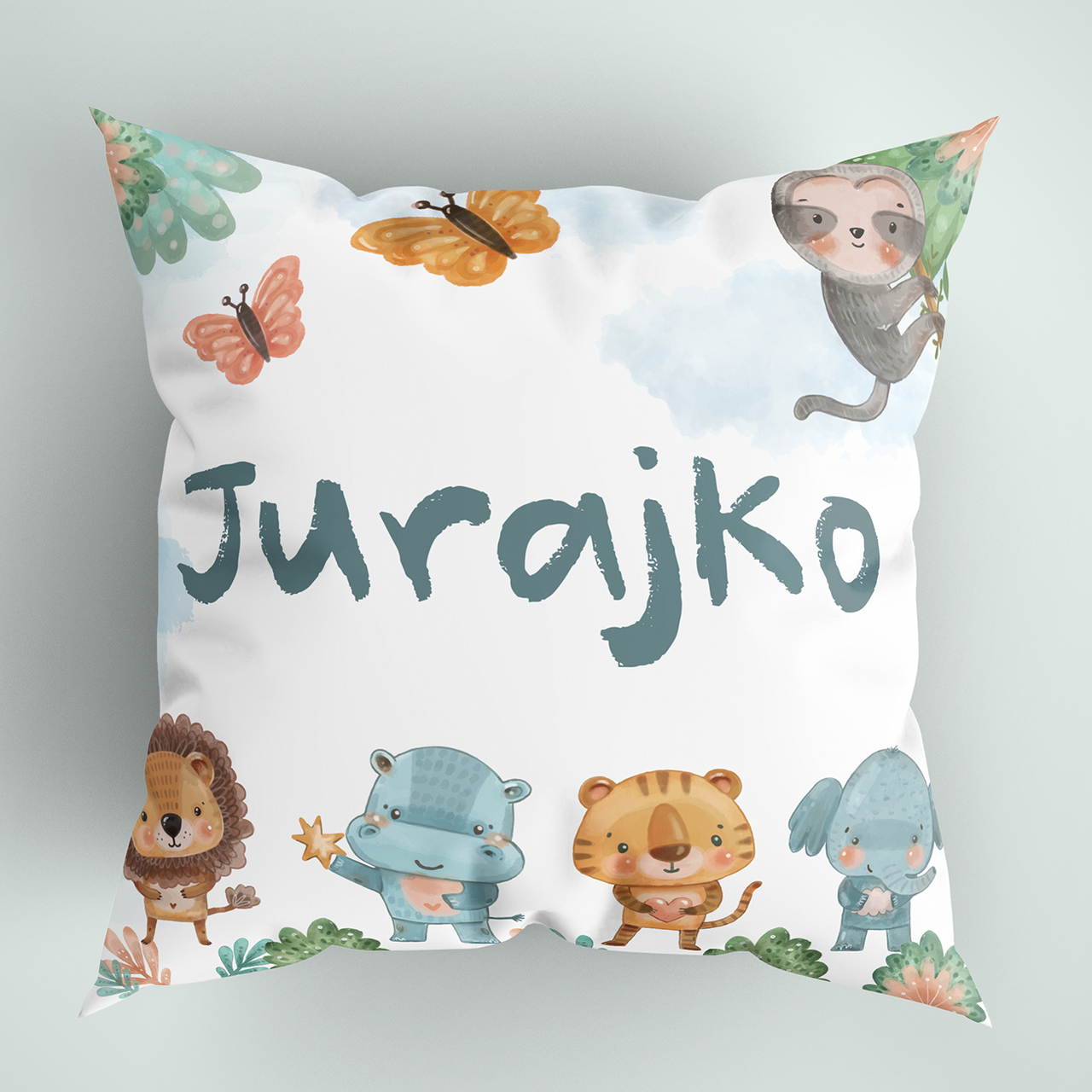 Vankúš s menom - Veselé zvieratká / interesi - SAShE.sk